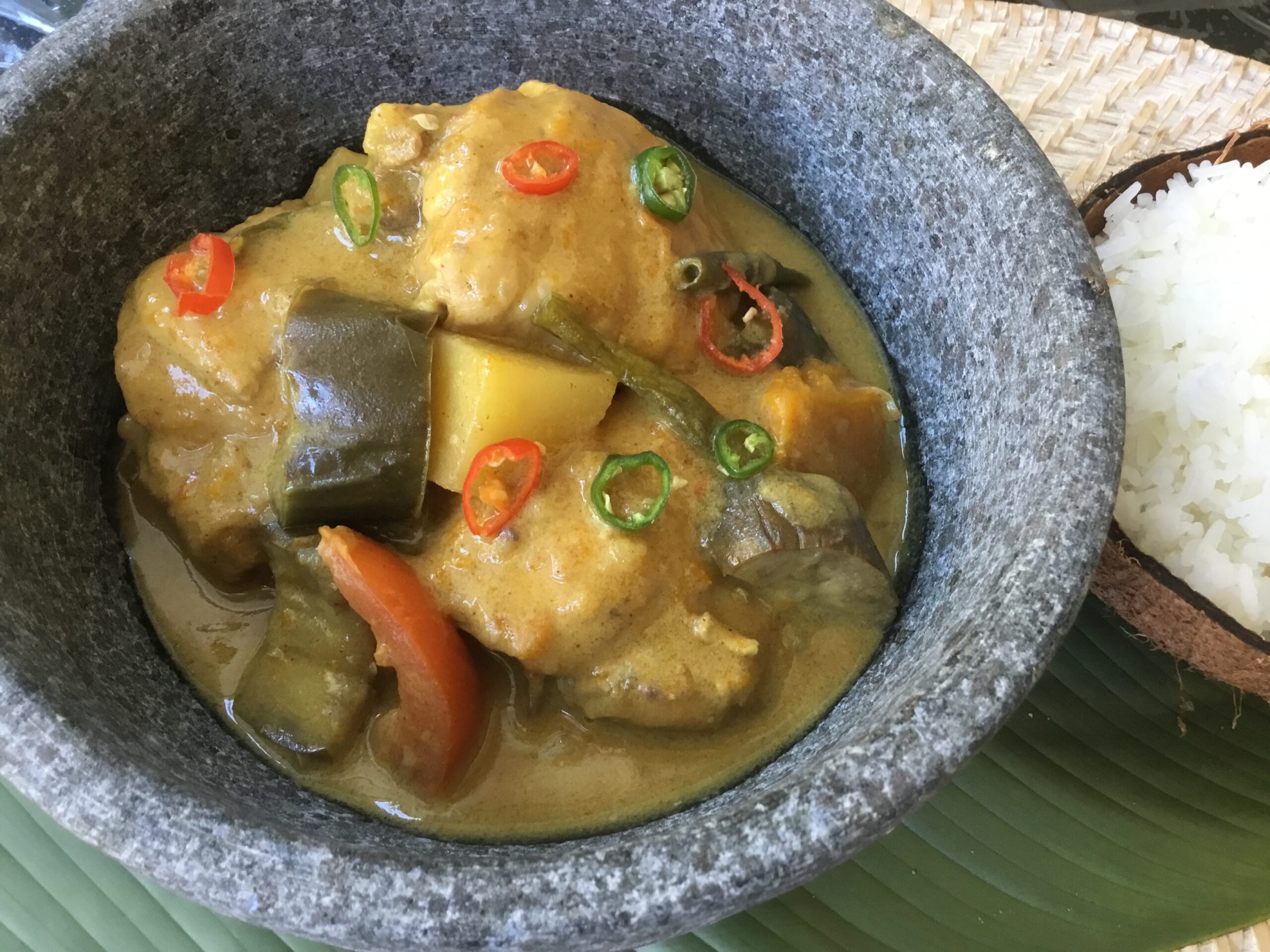 Filipino Style "Manok" Chicken Curry - The ChefsNotebooks.com