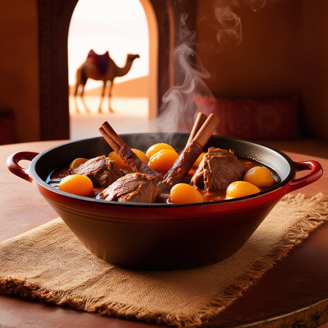 Moroccan Spiced Lamb with Cinnamon and Apricots - The ChefsNotebooks.com