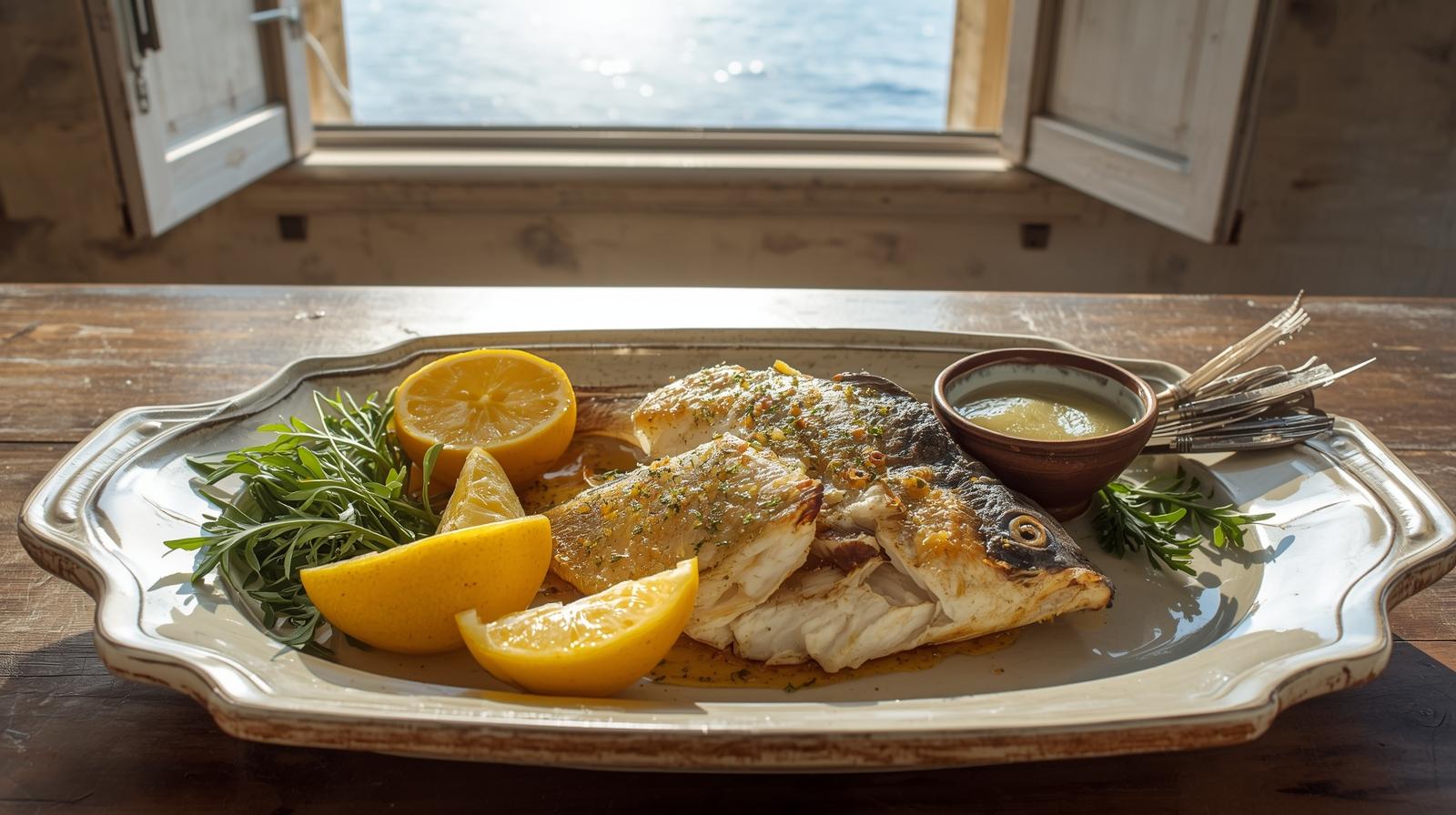 Sea Bass Baked in a Salt Crust with Fennel and Lemon Herb Vinaigrette ...